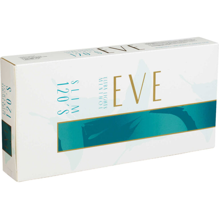 Eve Menthol Turquoise 120s Box of 10 packs - Hello Cigarettes