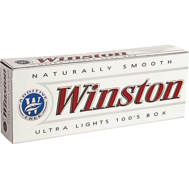 Winston Ultra Lights 100s Box of 10 packs - Hello Cigarettes