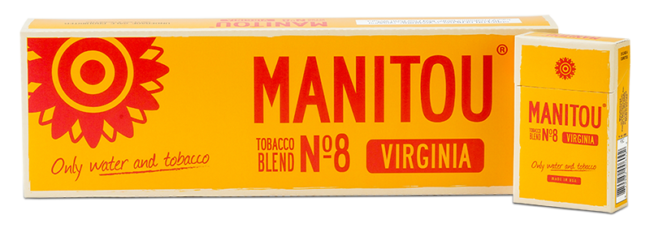 Manitou Tobacco Blend No. 8 box of 10 packs - Hello Cigarettes