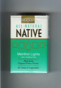 Native, Menthol King Soft box of 10 packs (Light Green) - Hello Cigarettes