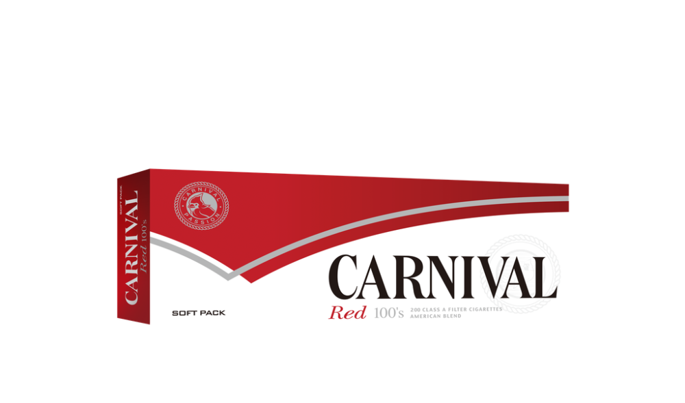 Carnival, Red 100's Soft, box of 20 packs - Hello Cigarettes